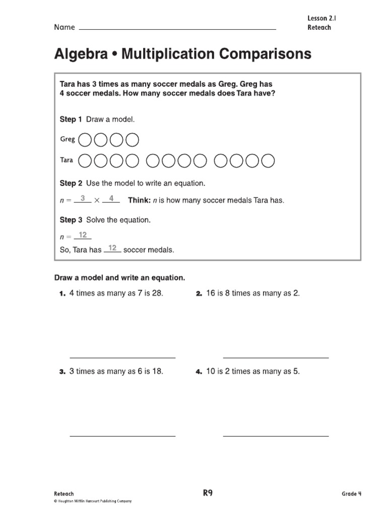 Go Math Reteach Book CH 2 | PDF