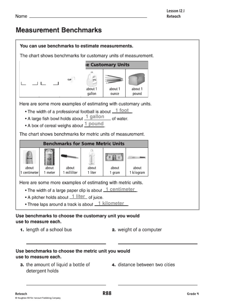Go Math Reteach Book CH 12 | PDF