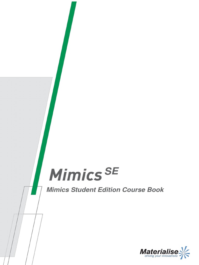 Mimics Student Edition Course Book | PDF | 3 D Modeling | Image ...