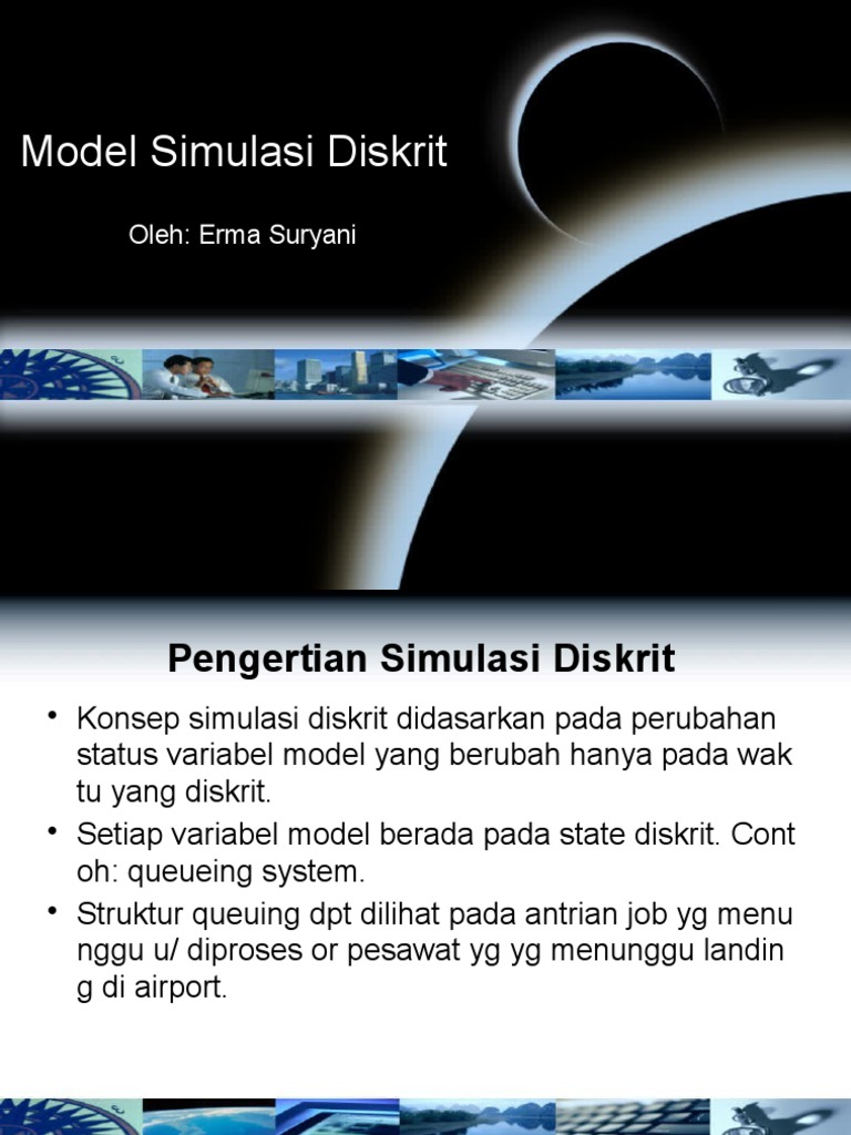 Simulasi Diskrit: Pendekatan & Komponen | PDF