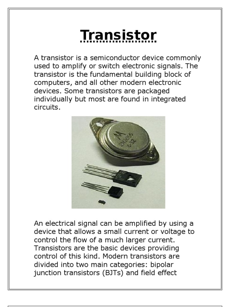 3 Transistor | PDF | Bipolar Junction Transistor | Transistor