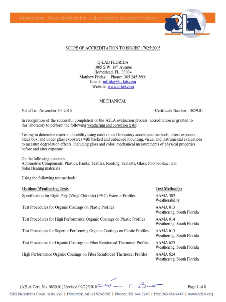 Outdoor Weathering Tests Test Method(s) | PDF | Technology & Engineering