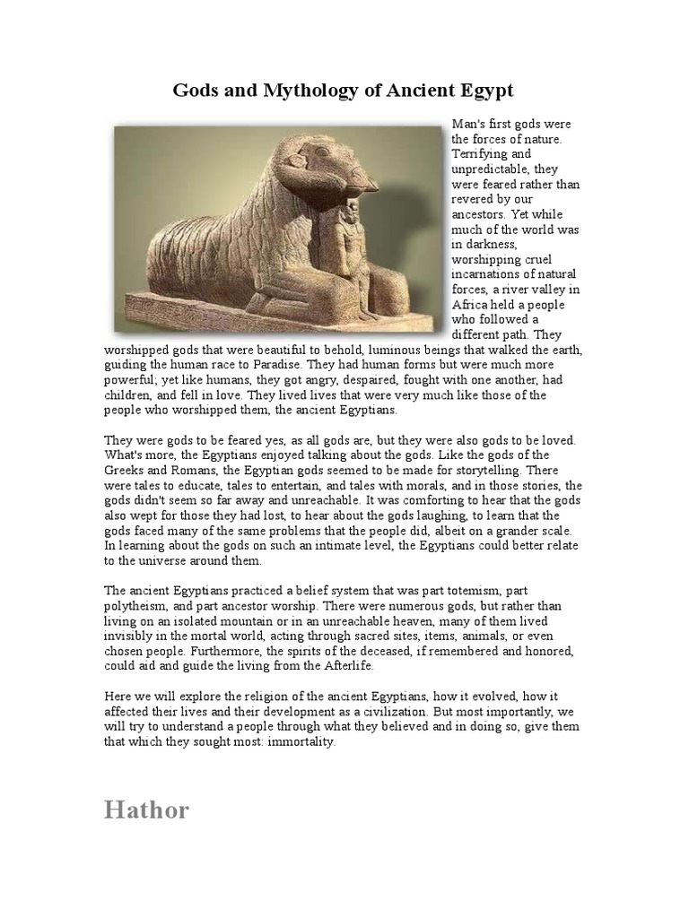 Gods and Mythology of Ancient Egypt | PDF | Horus | Isis