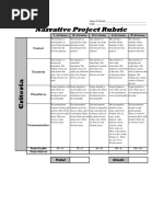 Comic Strip Rubric For Leb P | PDF