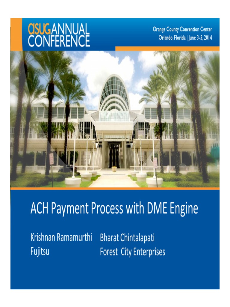 ACH Payment Process with DMEE Engine | PDF | Sap Se | Clearing (Finance)