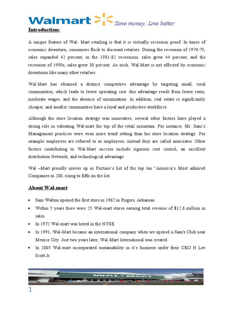 Save Money. Live Better | PDF | Walmart | Retail