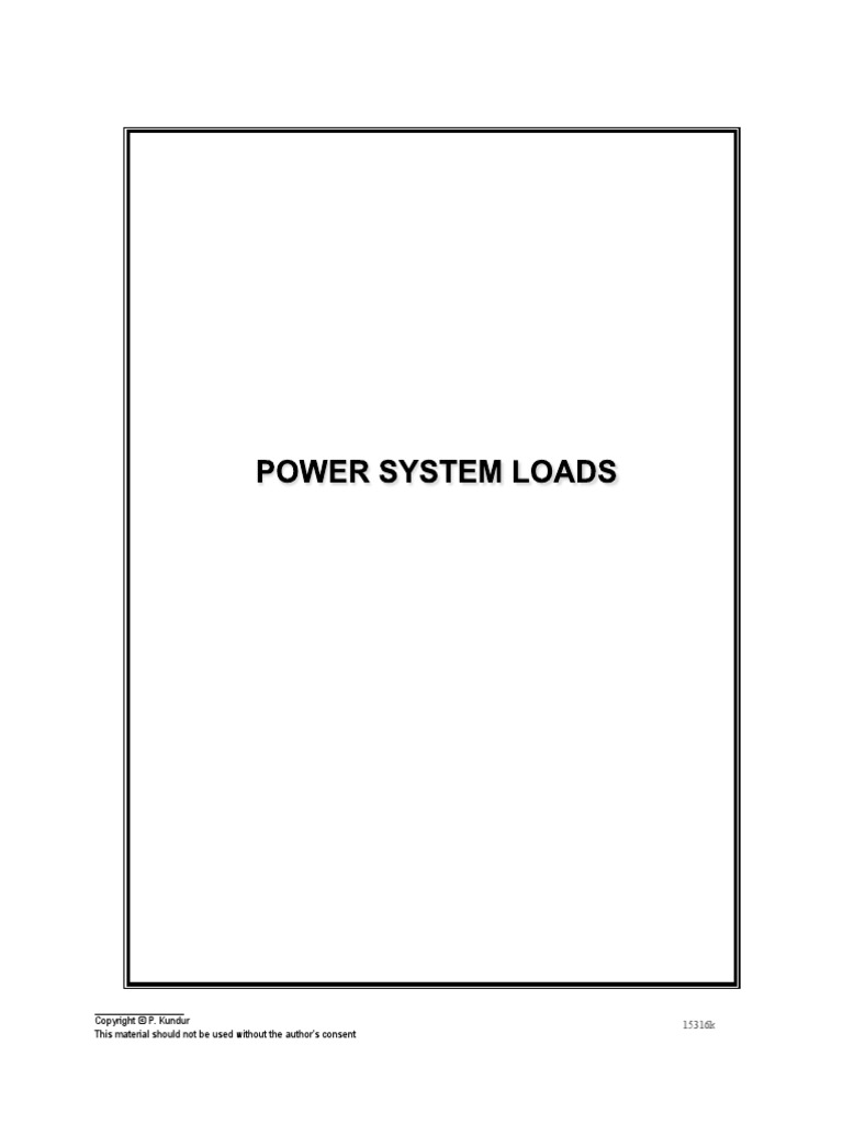 02-6 Power Syst Loads | PDF | Electrical Equipment | Force