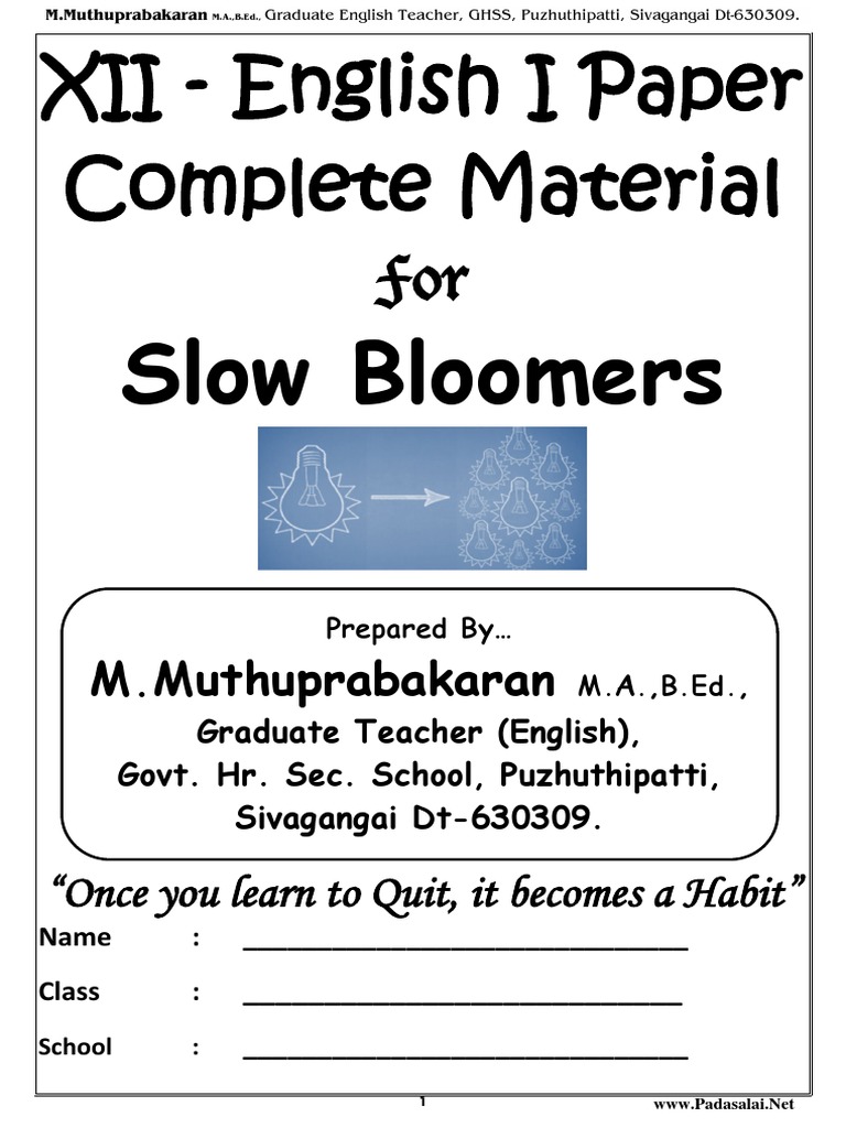 473 12 English I Paper Material | PDF | Grammatical Tense | Perfect ...