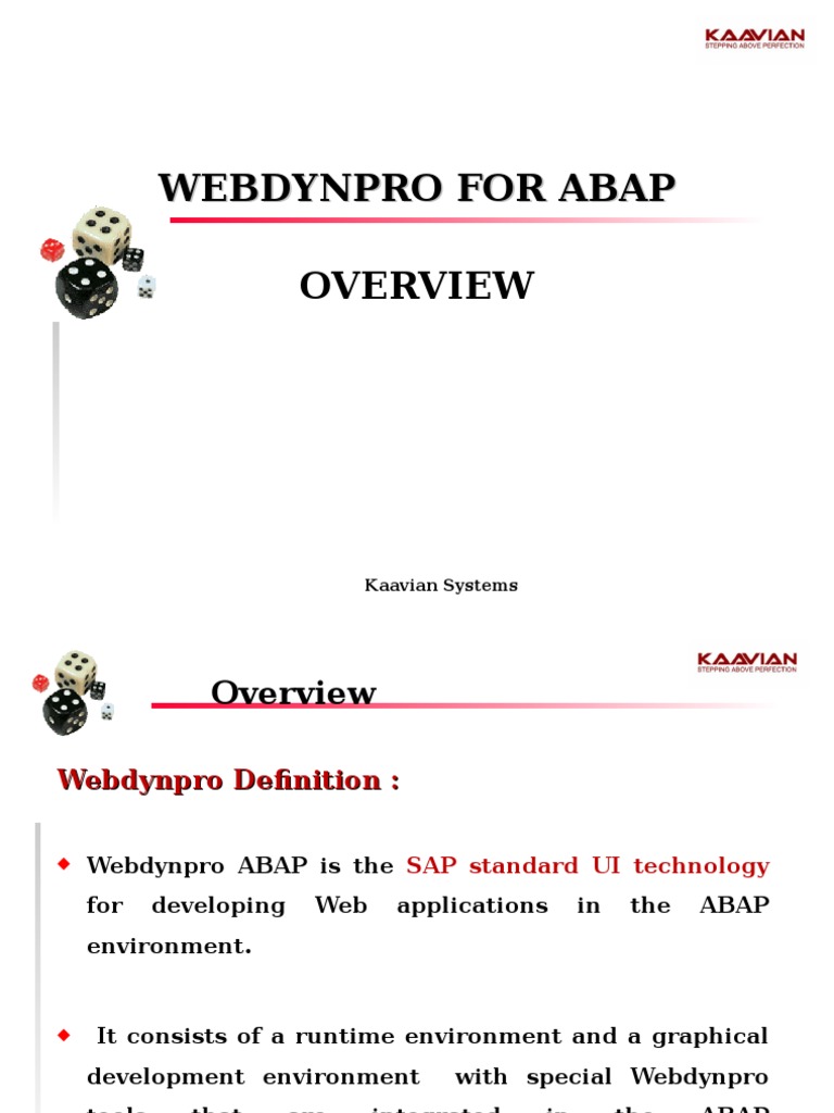 32 Kaavian Webdynpro ABAP Overview | PDF | Model–View–Controller | Computer Programming