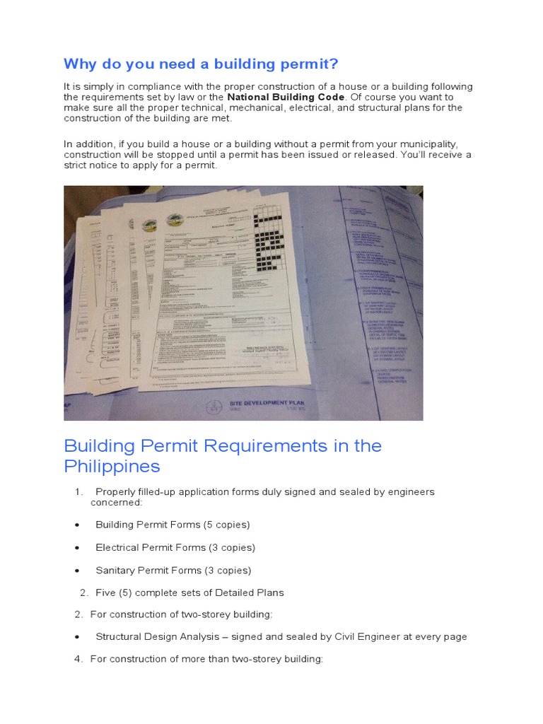Building Permit Requirements | PDF