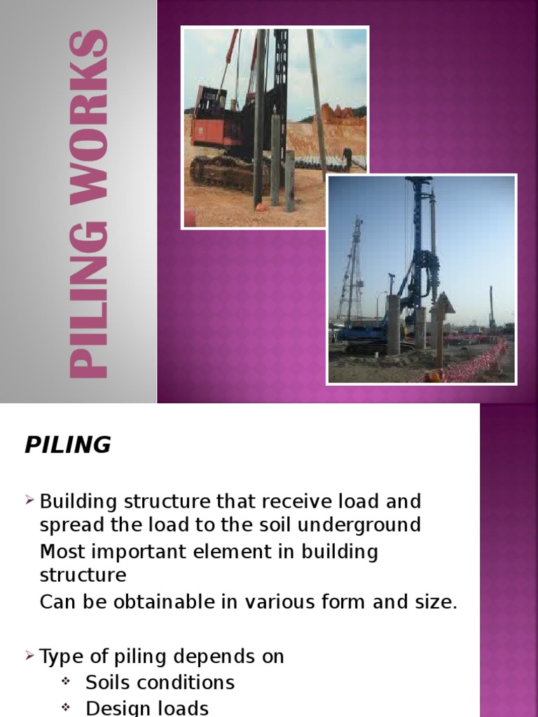 An Analysis of Measurement Principles for Piling Works | PDF | Deep ...