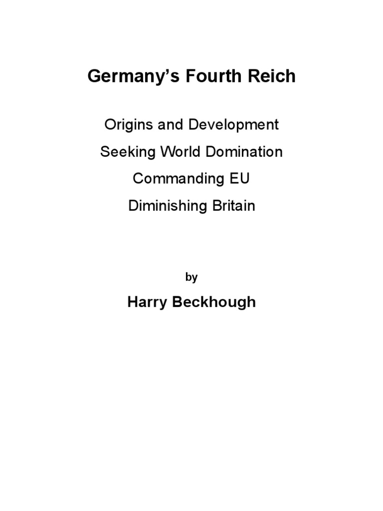 Germany's 4th Reich Print Version | PDF | Holy Roman Emperor | Prussia