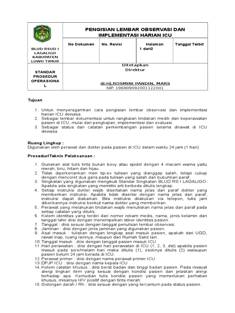 Blud Rsud I Lagaligo 1 | PDF