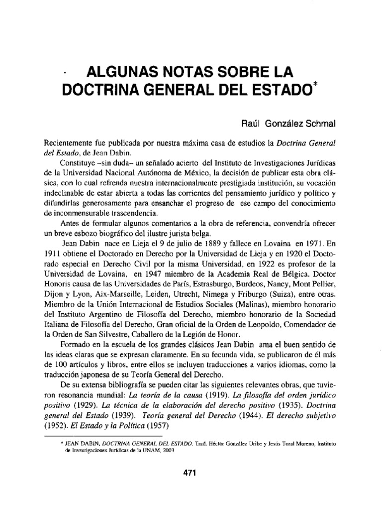 Jean Dabin Reflexiones