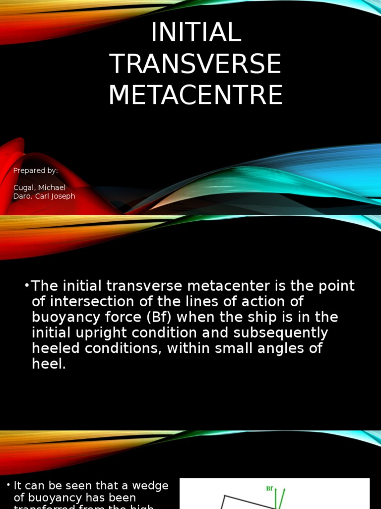 Transverse Metacenter in Ship Stability | PDF | Physical Quantities ...