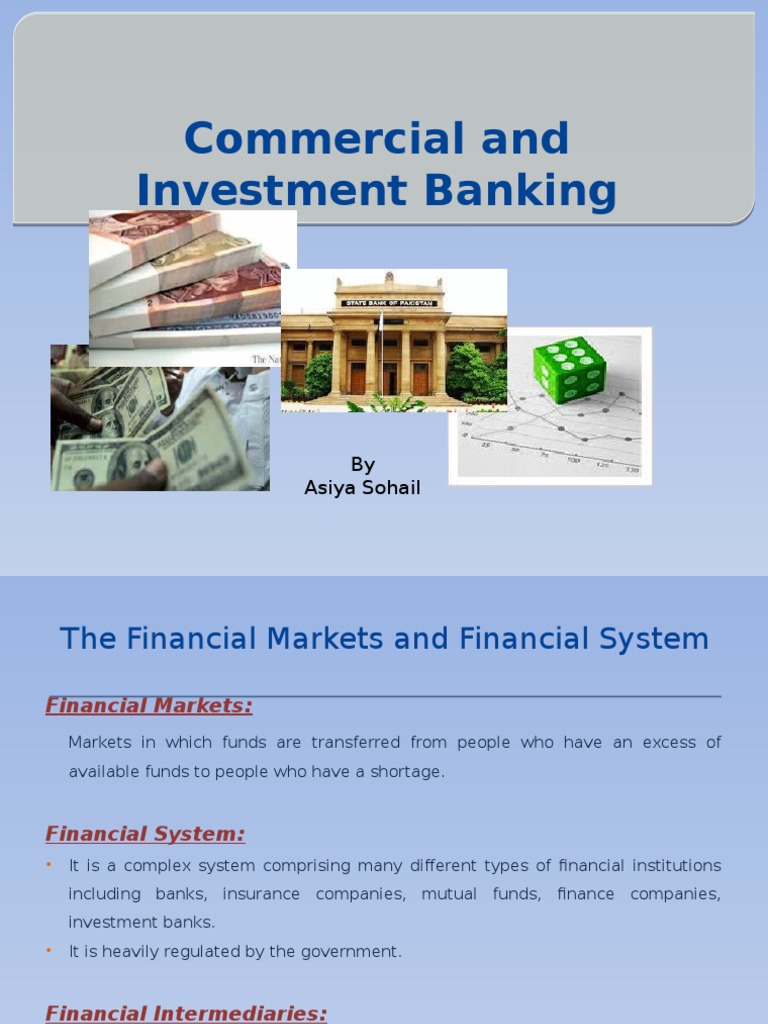 Commercial and Investment Banking: by Asiya Sohail | PDF | Banks | Loans