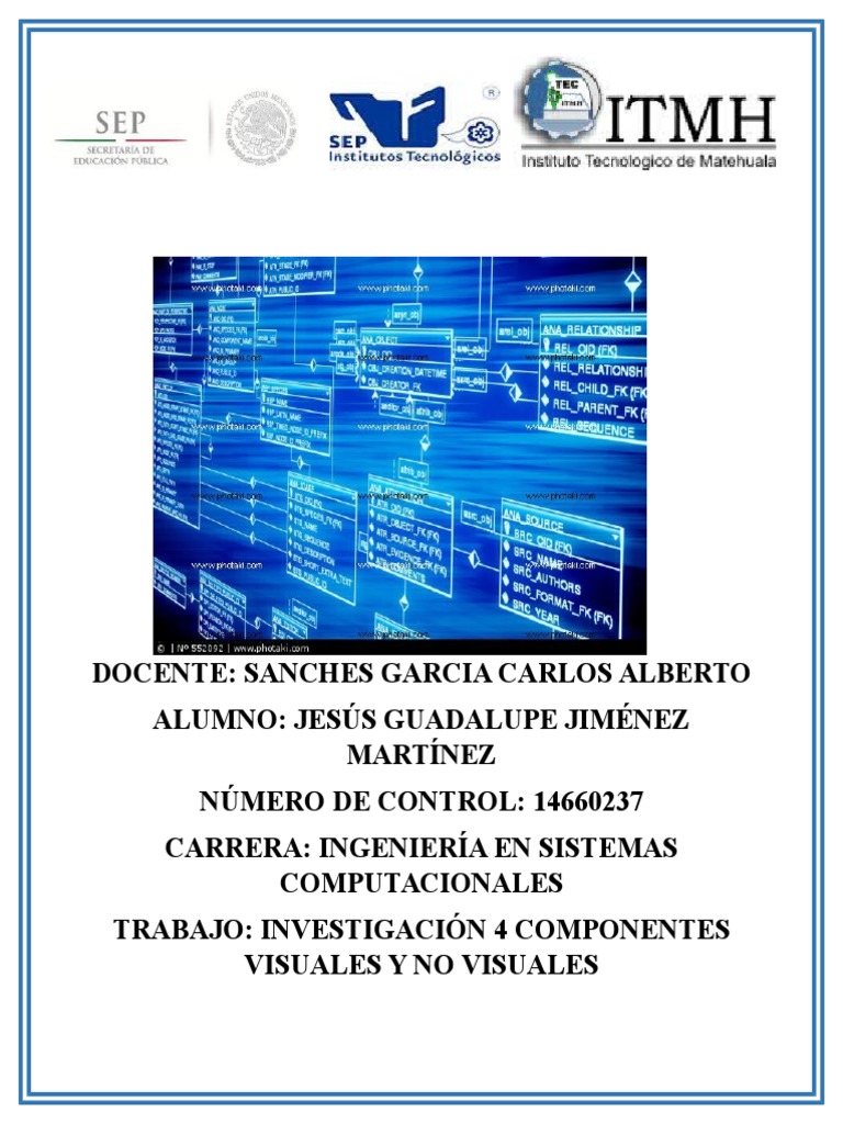 Componentes visuales y no visuales | PDF | Objeto (informática ...