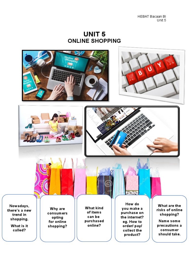 Unit 5 Online Shopping Pdf Educational Technology Online Shopping