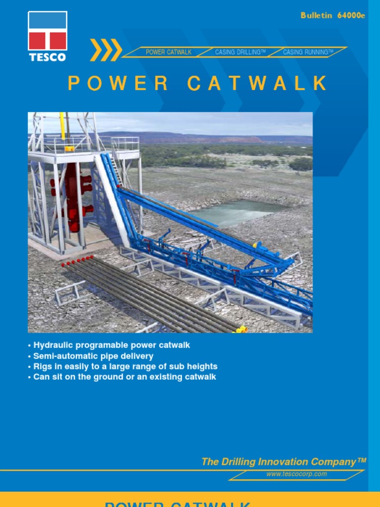 96 64000e Tesco Power Catwalk | PDF | Elevator | Hydropower