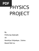 Tir Physics Investigatory Project | PDF | Refraction | Reflection (Physics)
