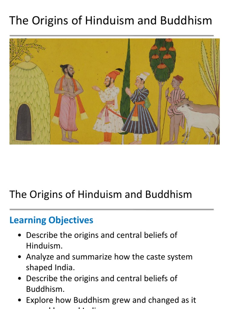 Lesson 2 - The Origins of Hinduism and Buddhism | PDF | Gautama Buddha ...