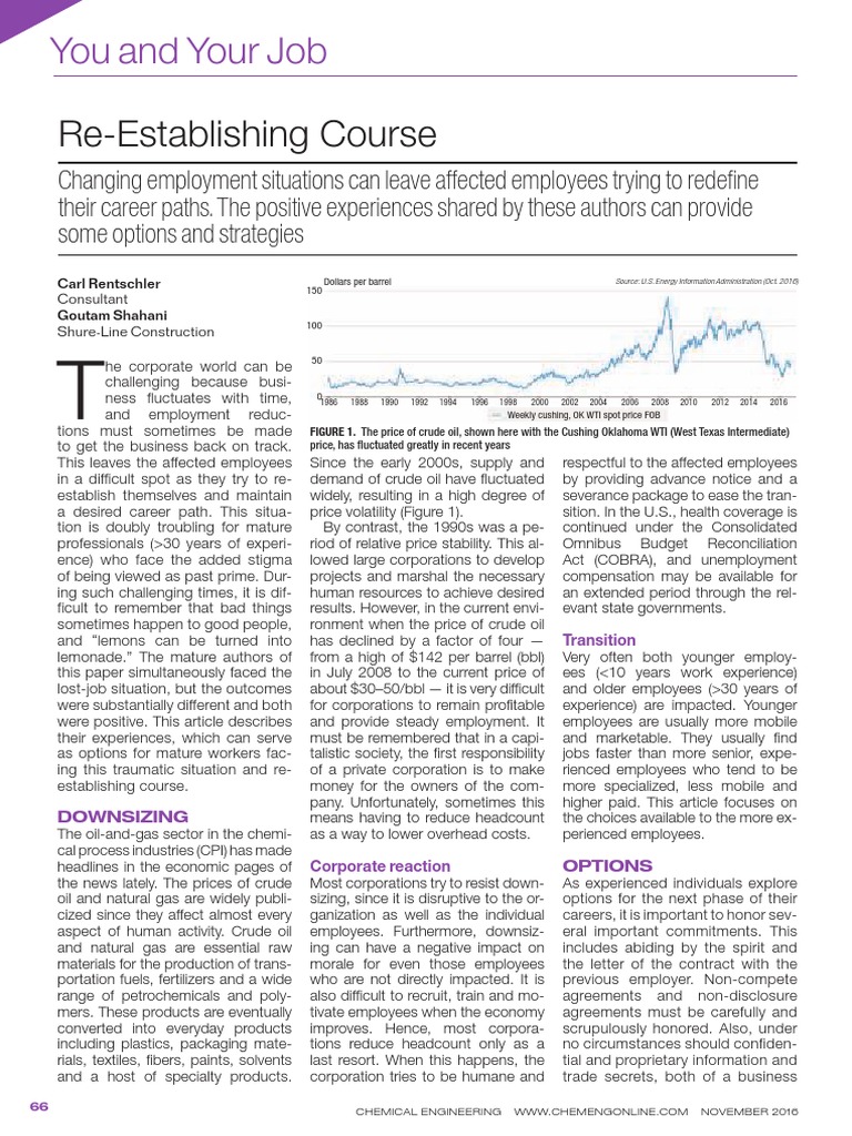 Re Establishing Course | PDF | West Texas Intermediate | Consultant