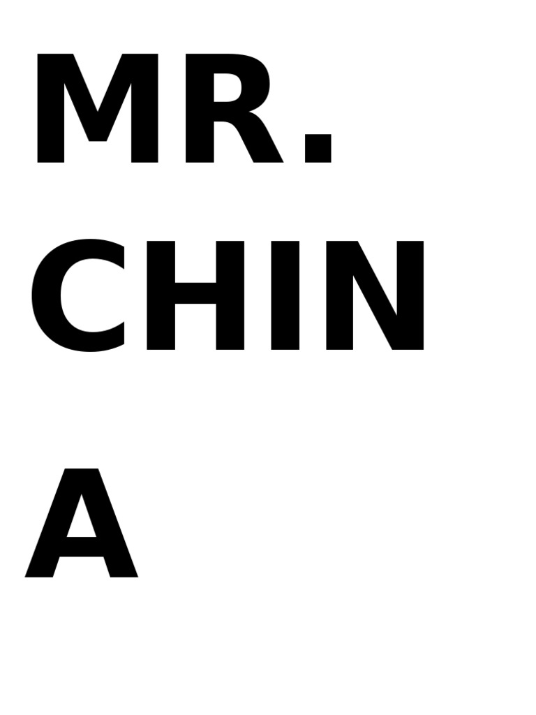 MR. Chin | PDF