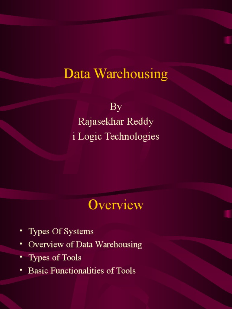 Data Warehousing Tools 2 | PDF