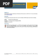 SAP BW Reporting Tutorial Guide | PDF | Finance & Money Management