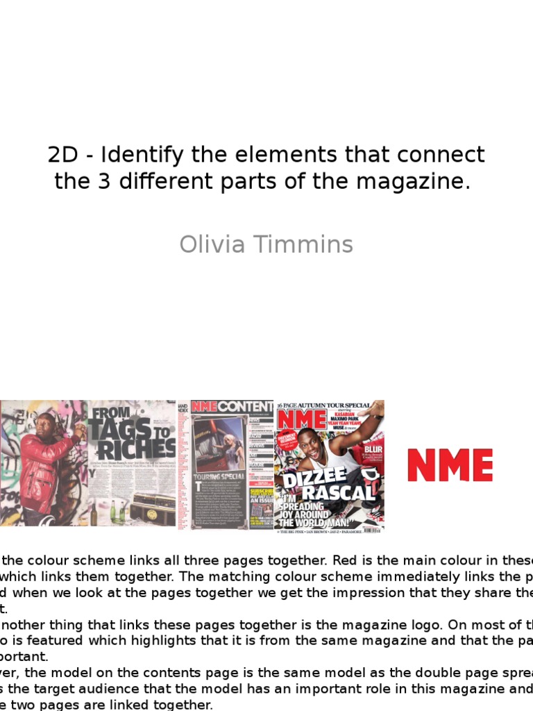 2D - Identify The Elements That Connect The | PDF