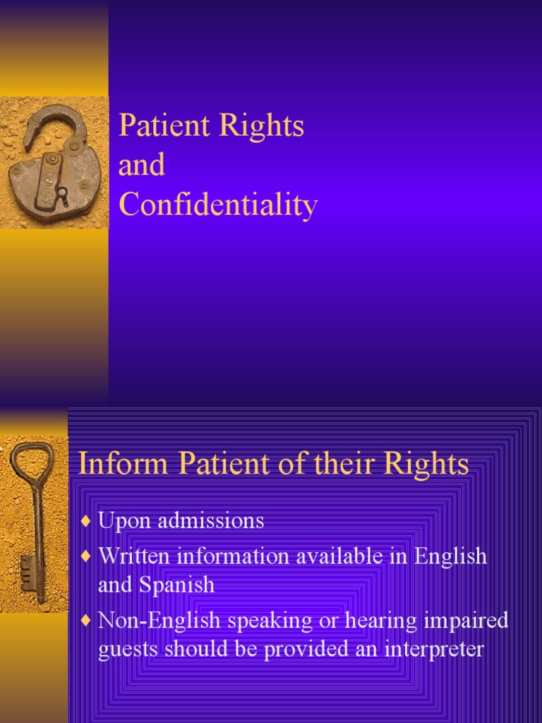 Patient Rights | PDF | Medical Record | Patient