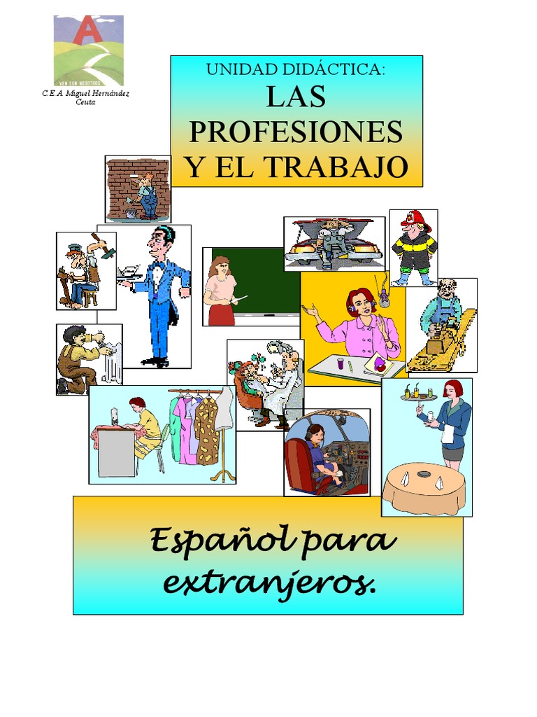 Actividades sobre Profesiones en Español | PDF | Lengua española | Verbo