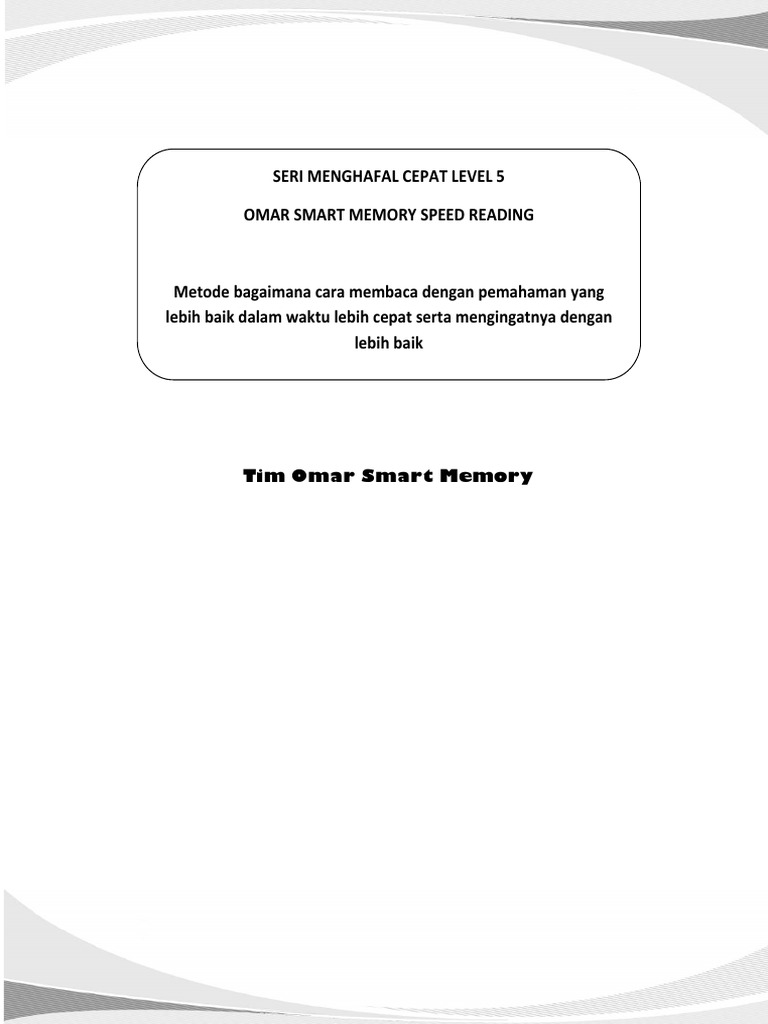 Membaca Cepat PDF | PDF