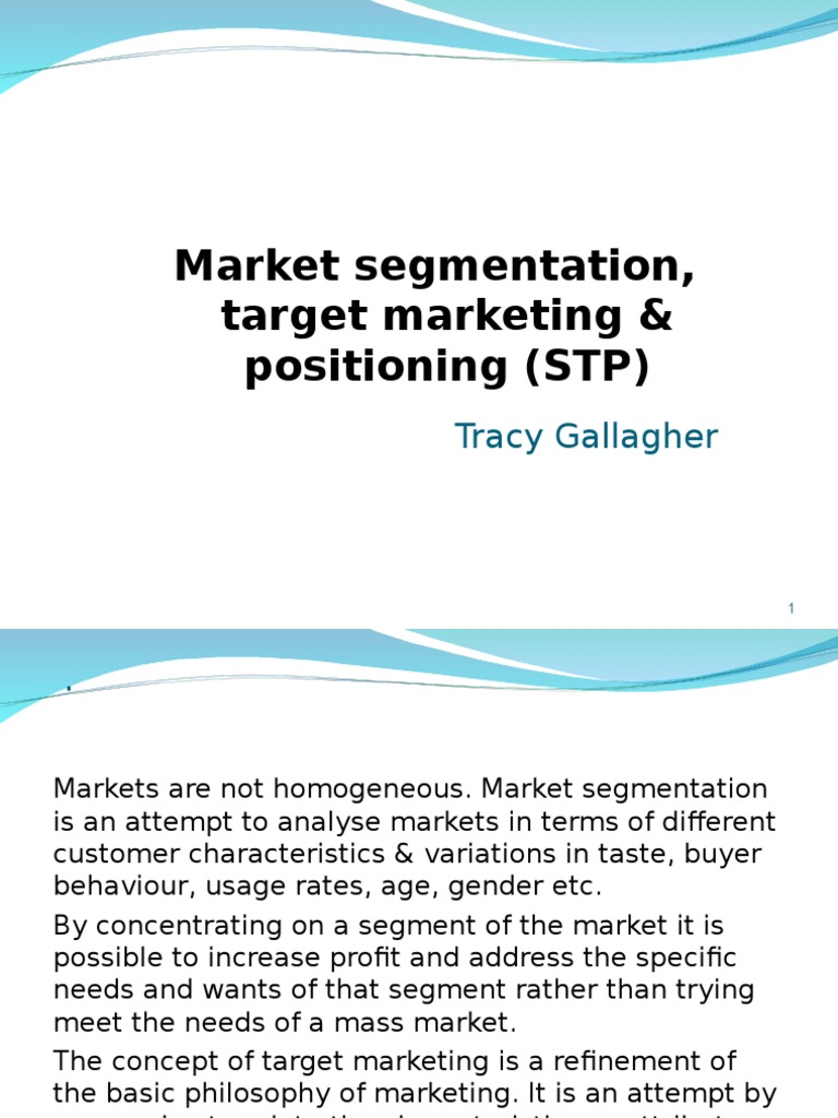 POM Segmentation | PDF | Market Segmentation | Marketing