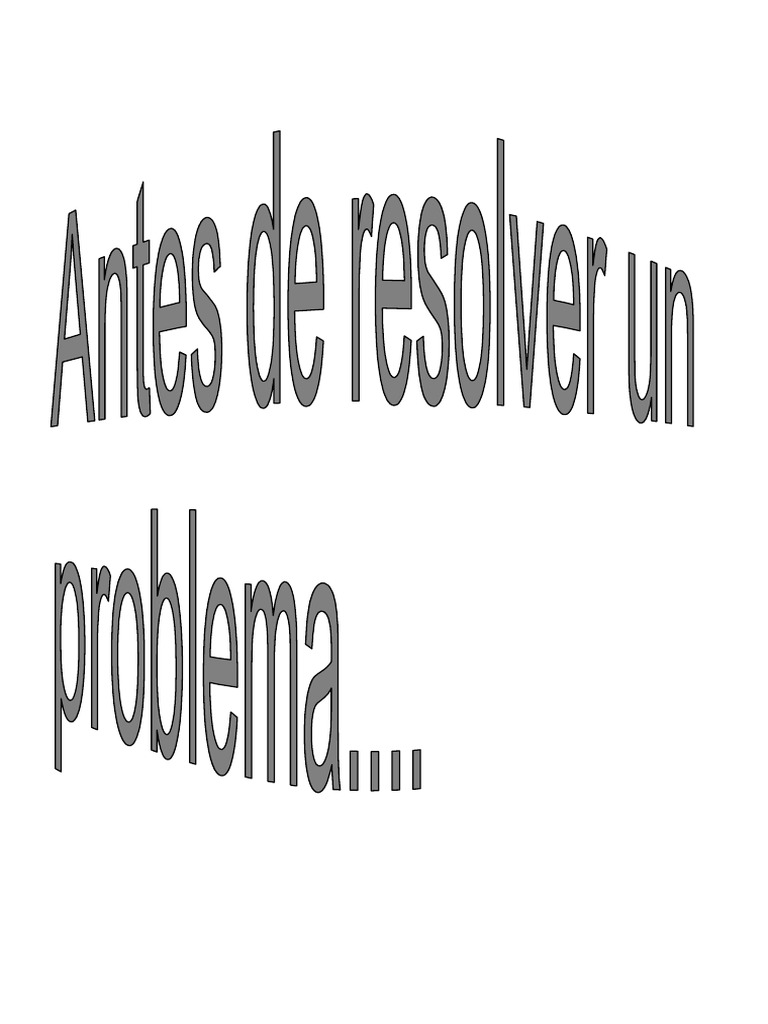 Pasos para Resolver Una Situación Problemática | PDF | Multiplicación ...