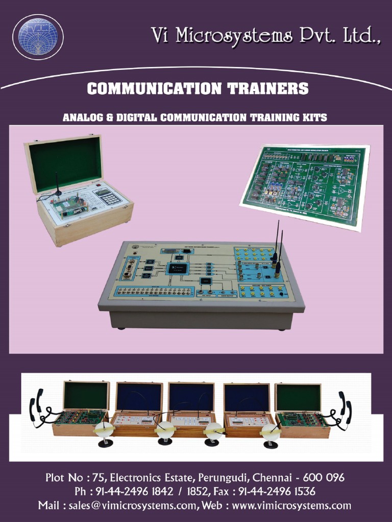 Analog & Digital Communication Trainer | PDF | Detector (Radio ...