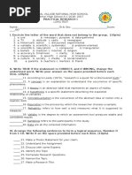 Practical Research 1 Final Exam | PDF | Sampling (Statistics ...