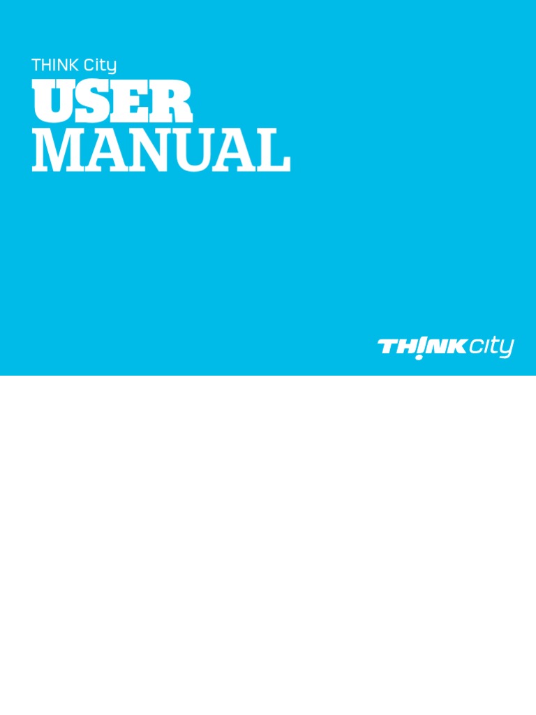 THINK City User Manual | PDF | Battery Charger | Hvac