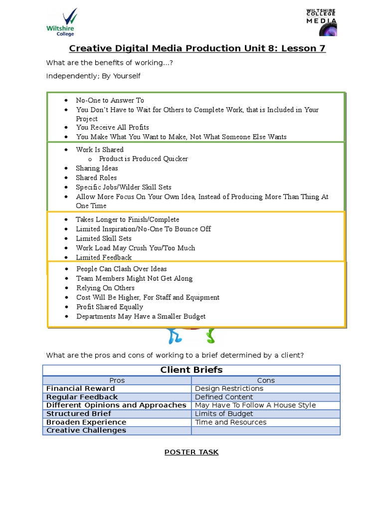 Handout - CDMP Unit 8 Lesson 7 | PDF | Communication | Business