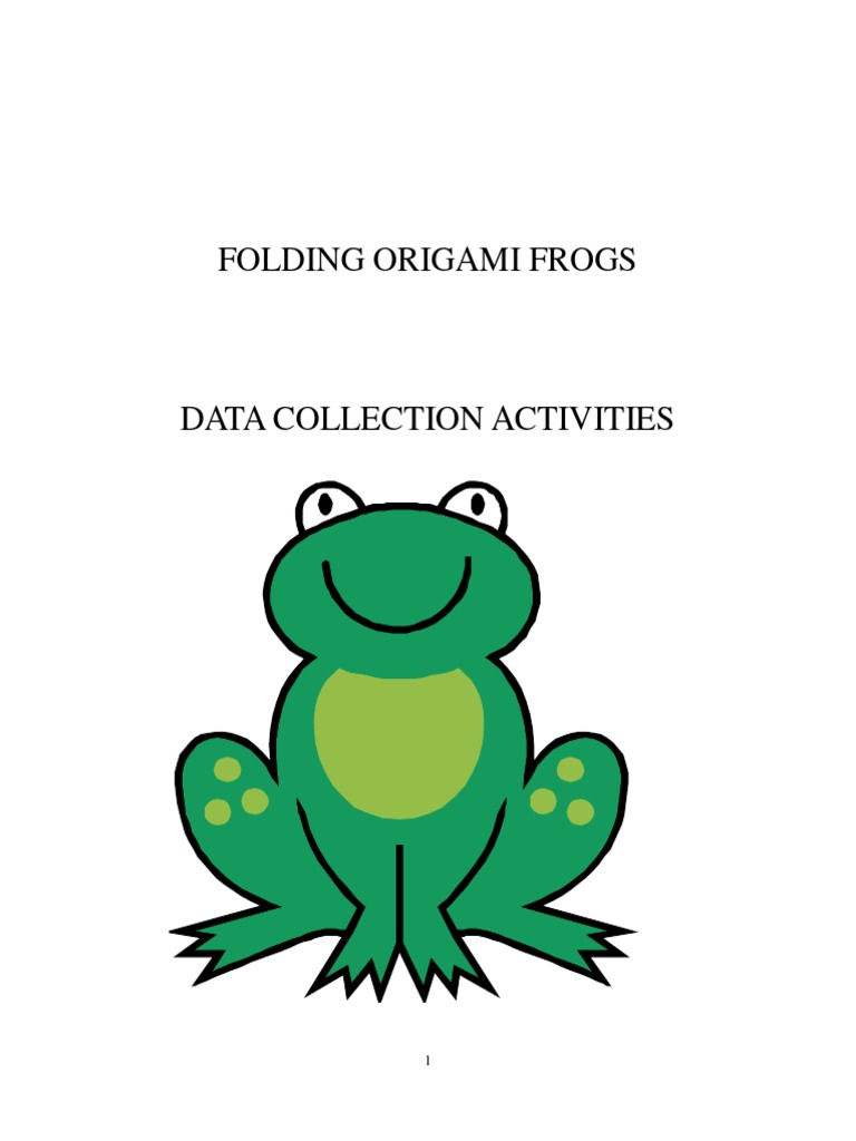 Origami Frog How To | PDF | Scatter Plot | Histogram