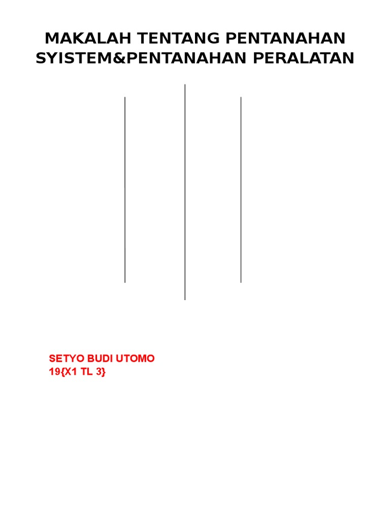 Makalah Tentang Sistem Pentanahan | PDF