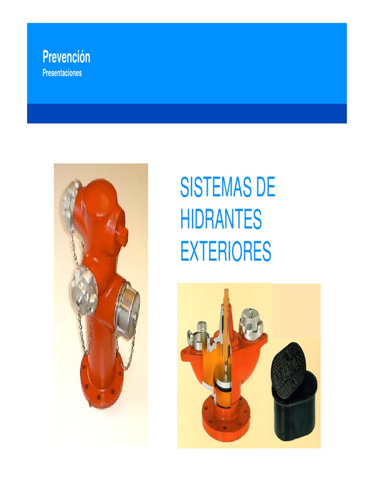 Sistemas de Hidrantes Exteriores | Ingeniería hidráulica | Agua