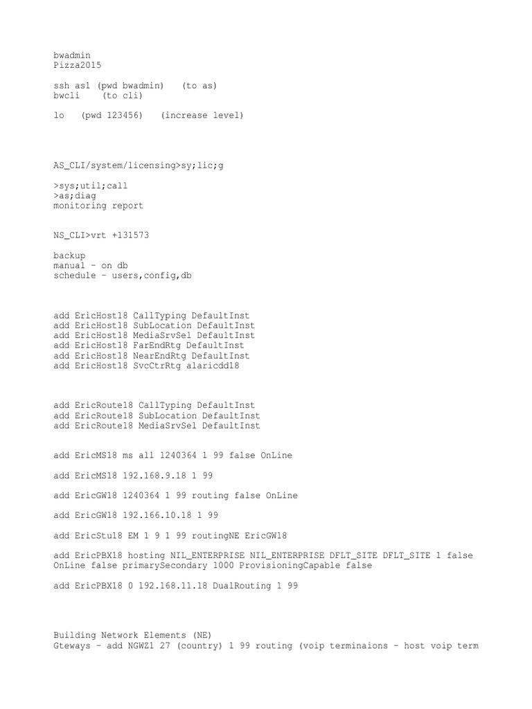 Commands | PDF | Session Initiation Protocol | Ip Multimedia Subsystem