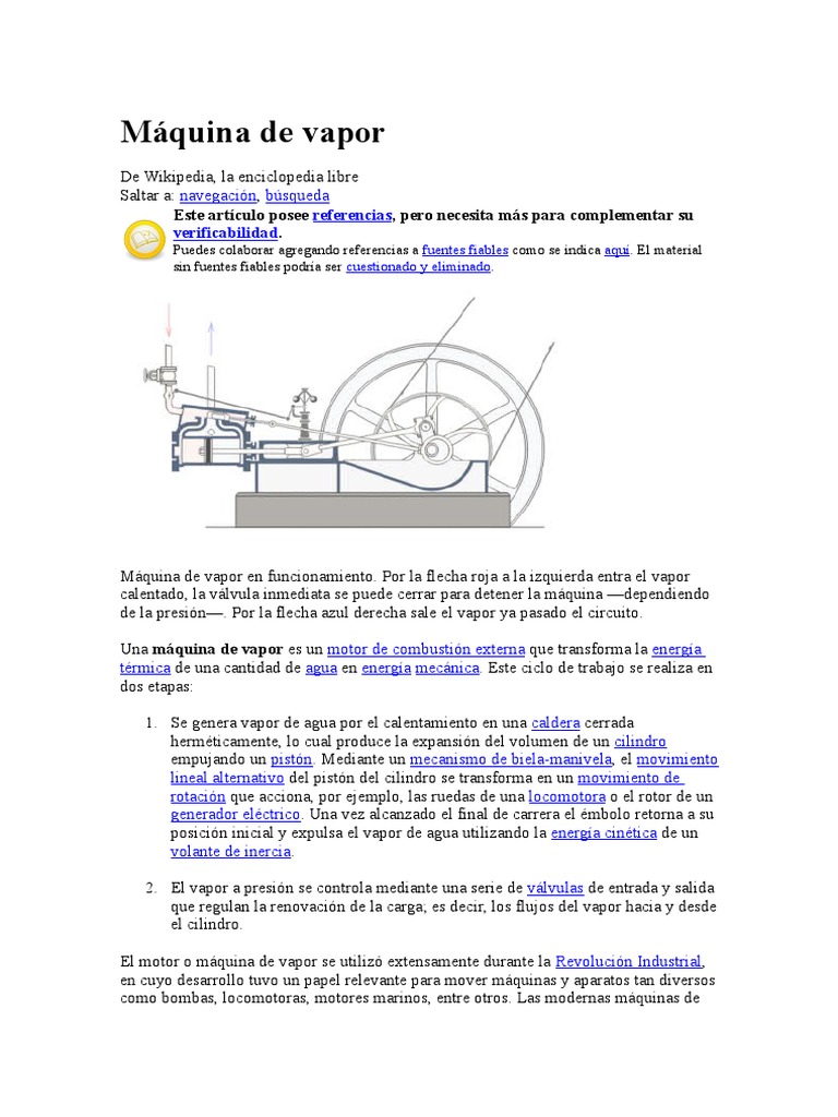 Evolución de la máquina de vapor | PDF | Viajes y turismo | Historia