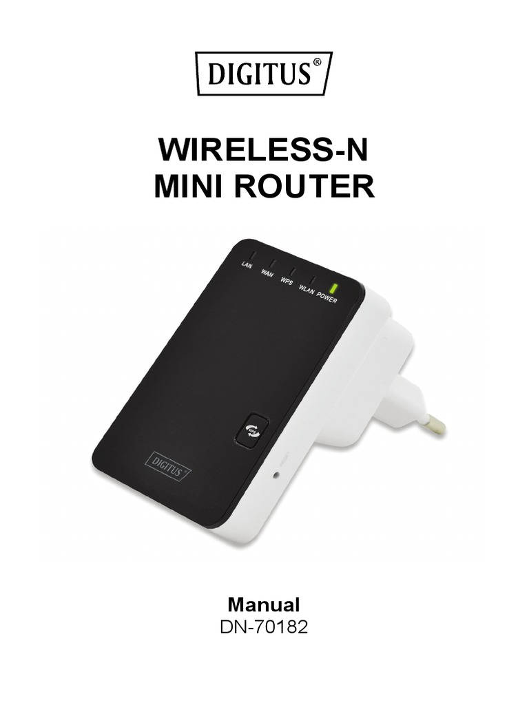 Wireless-N Mini Router Manual | PDF | Wireless Lan | Computer Network