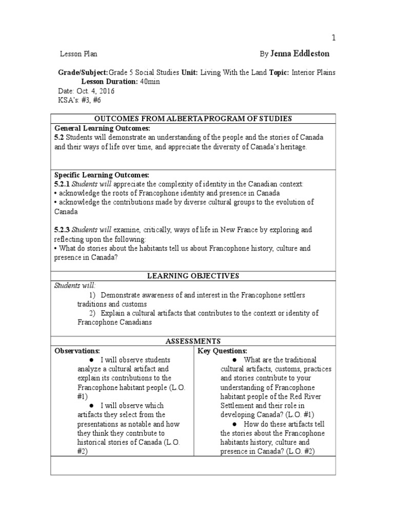 Technologylessonplan | Download Free PDF | Educational Assessment | Canada