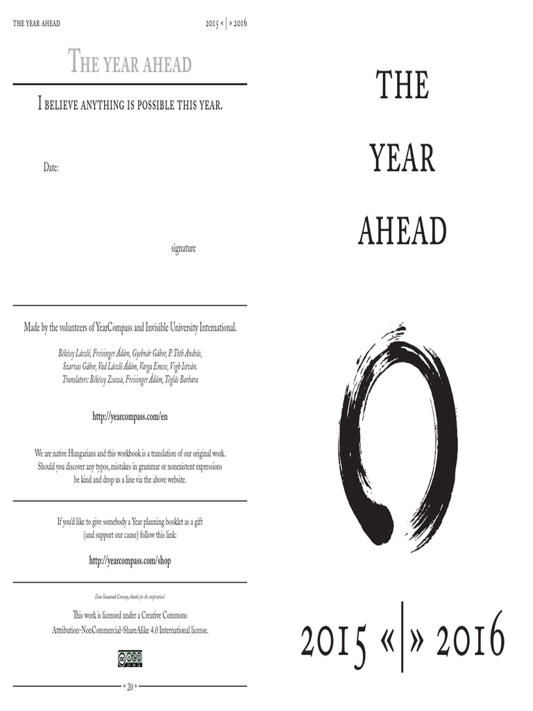 YearCompass Booklet en Us A5 | PDF | Forgiveness