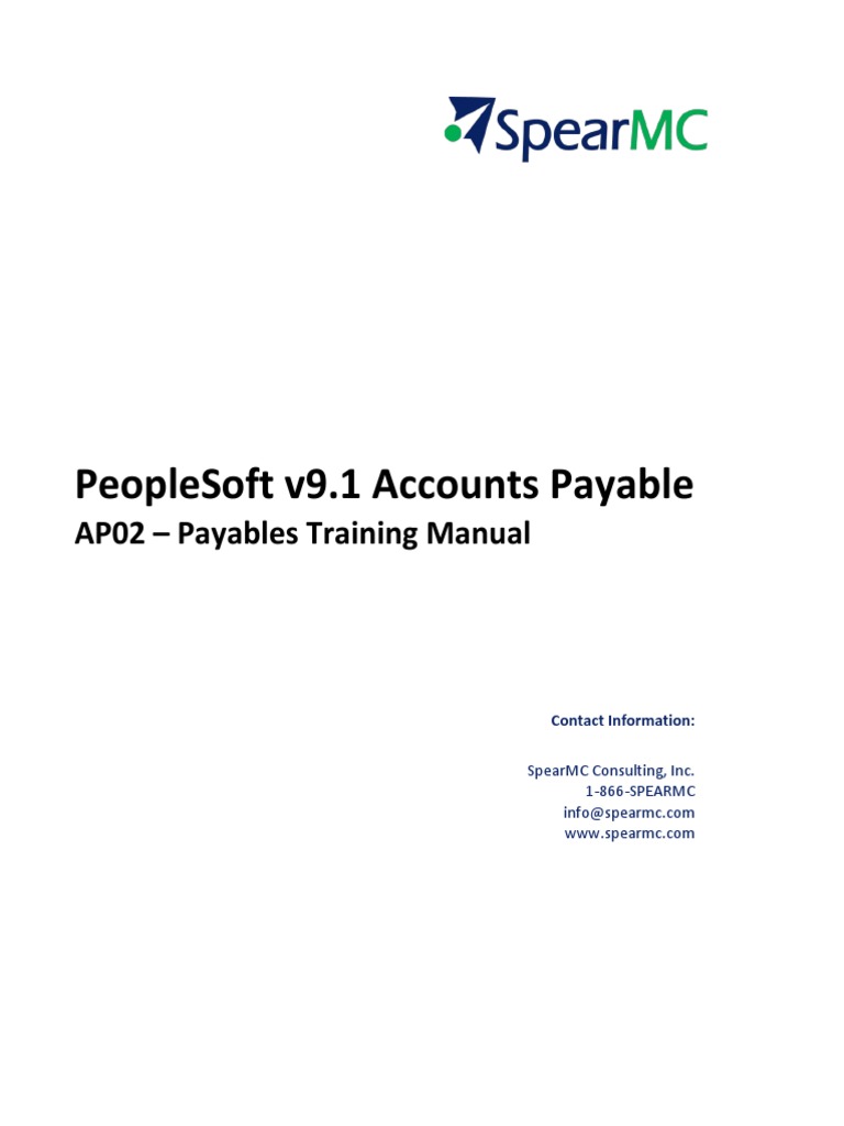 PeopleSoft v9 1 Accounts Payable | PDF | Accounts Payable | Voucher