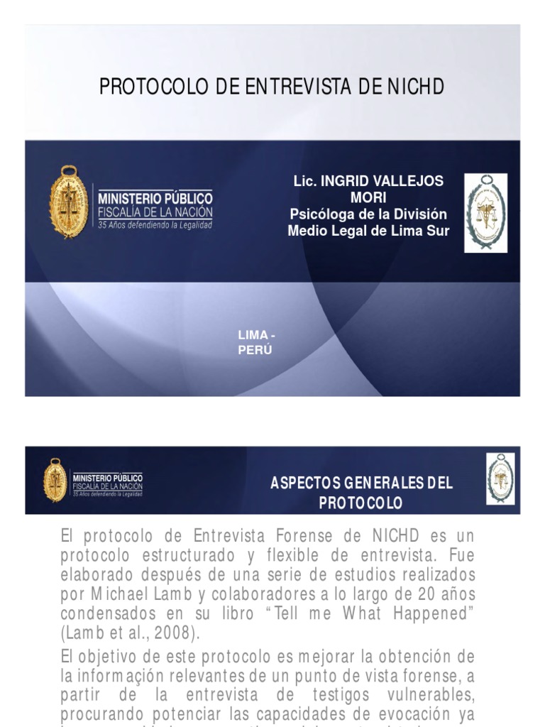 Protocolo de Nichd | PDF | Memoria | Ocio