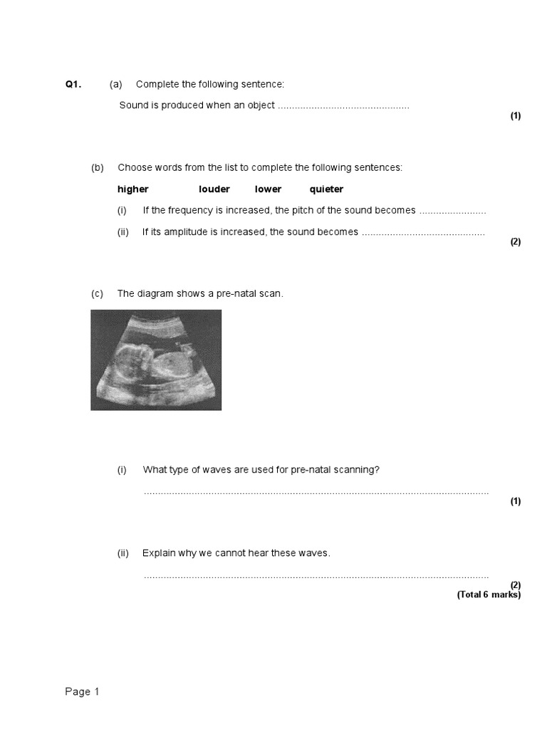 Sound | PDF | Ultrasound | Medical Ultrasound